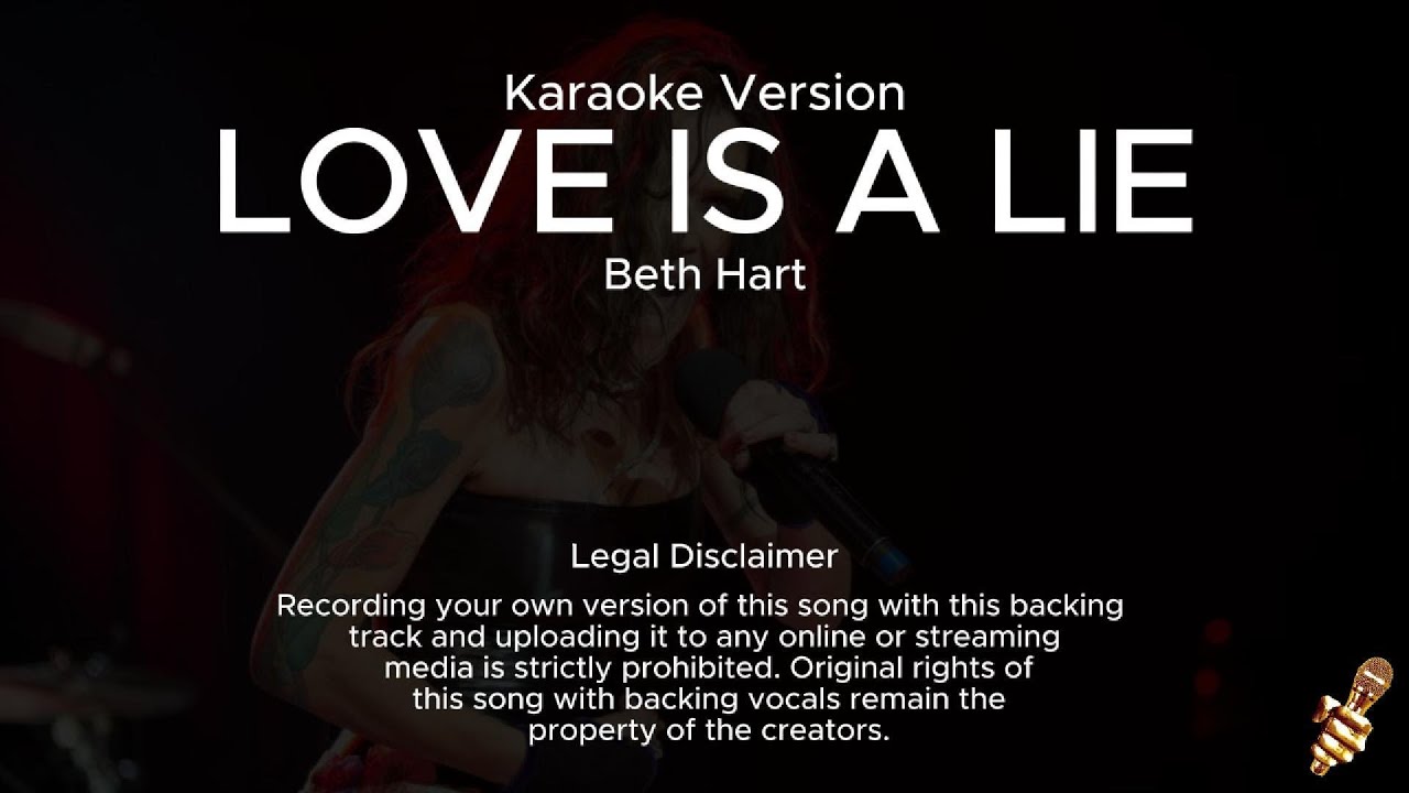 Beth Hart - Love Is A Lie (Karaoke Version) - YouTube