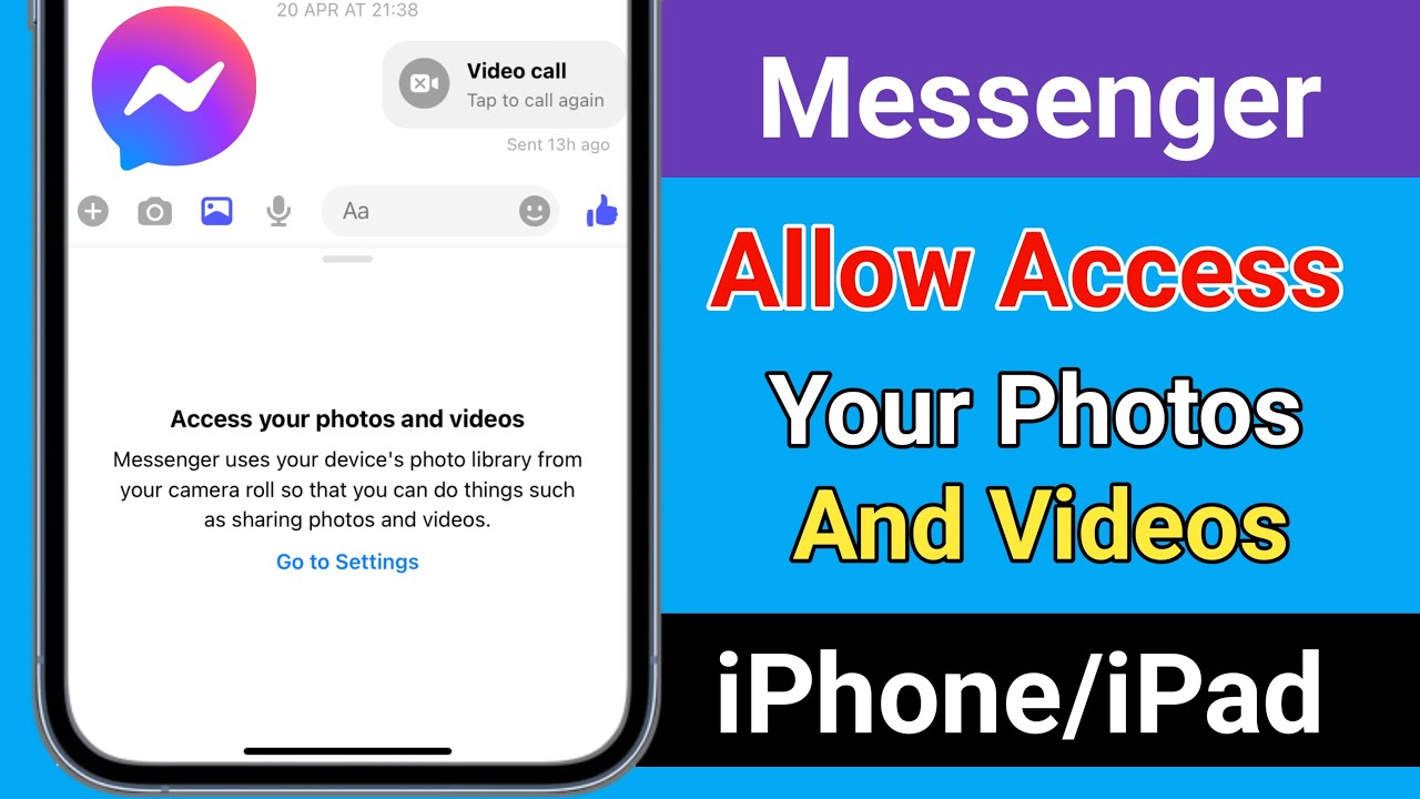 Fix Messenger Access Your Photos And Videos iPhone | Allow Messenger ...
