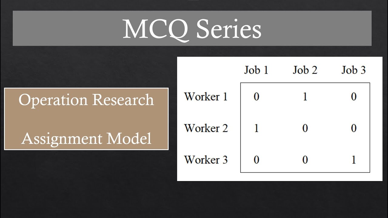 Assignment Model Operation Research YouTube assignment-model-operation-research-youtube
