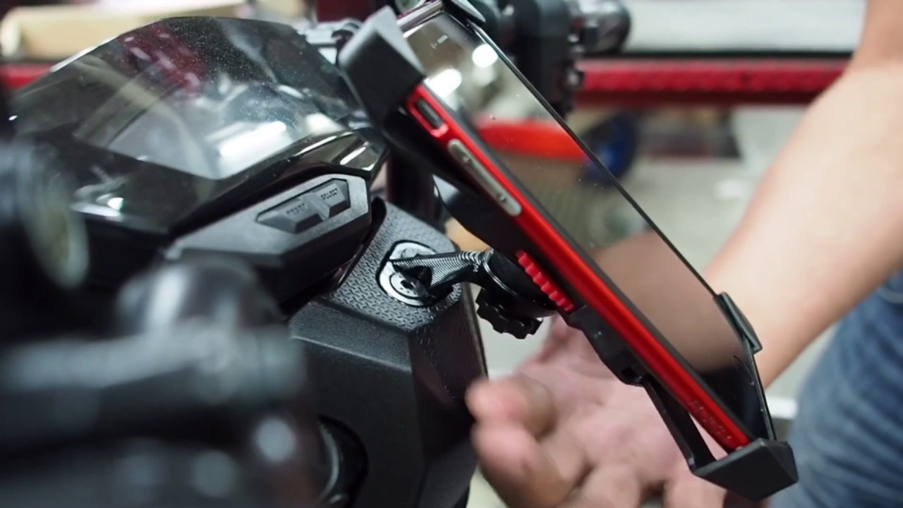 台北車業 Force155 手機架組 手機安裝篇 - YouTube