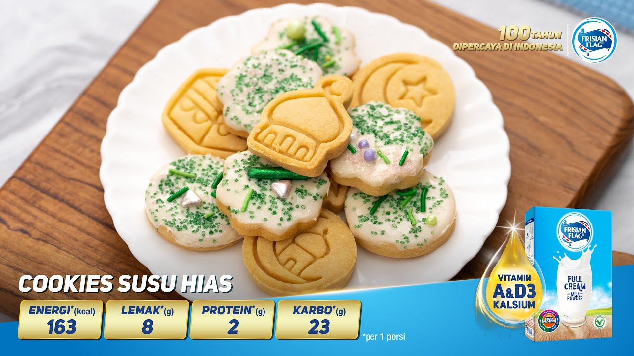 Resep Cookies Susu Hias Nikmat Bernutrisi - YouTube