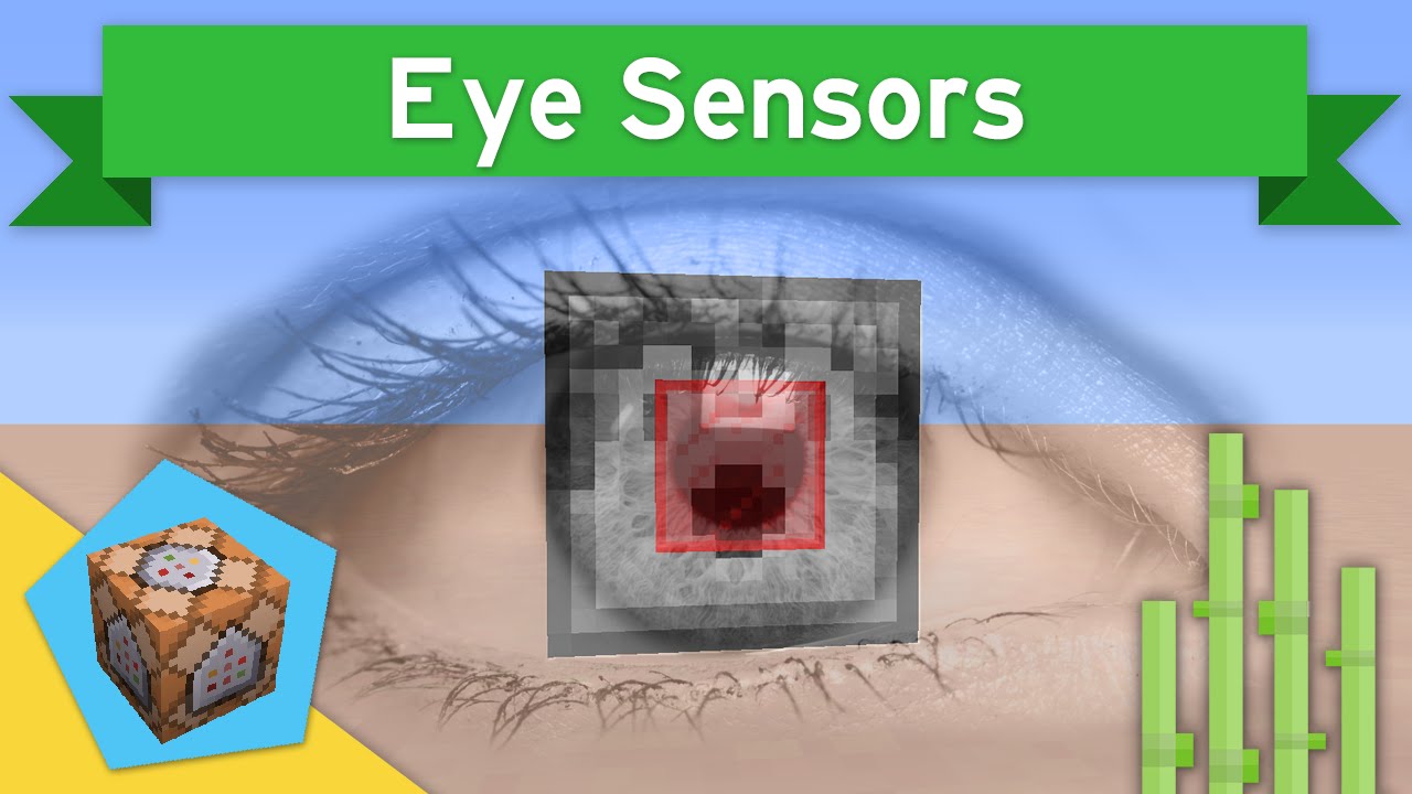 EYE SENSORS in Vanilla Minecraft 1.9 | Eye Sensors Command Block ...