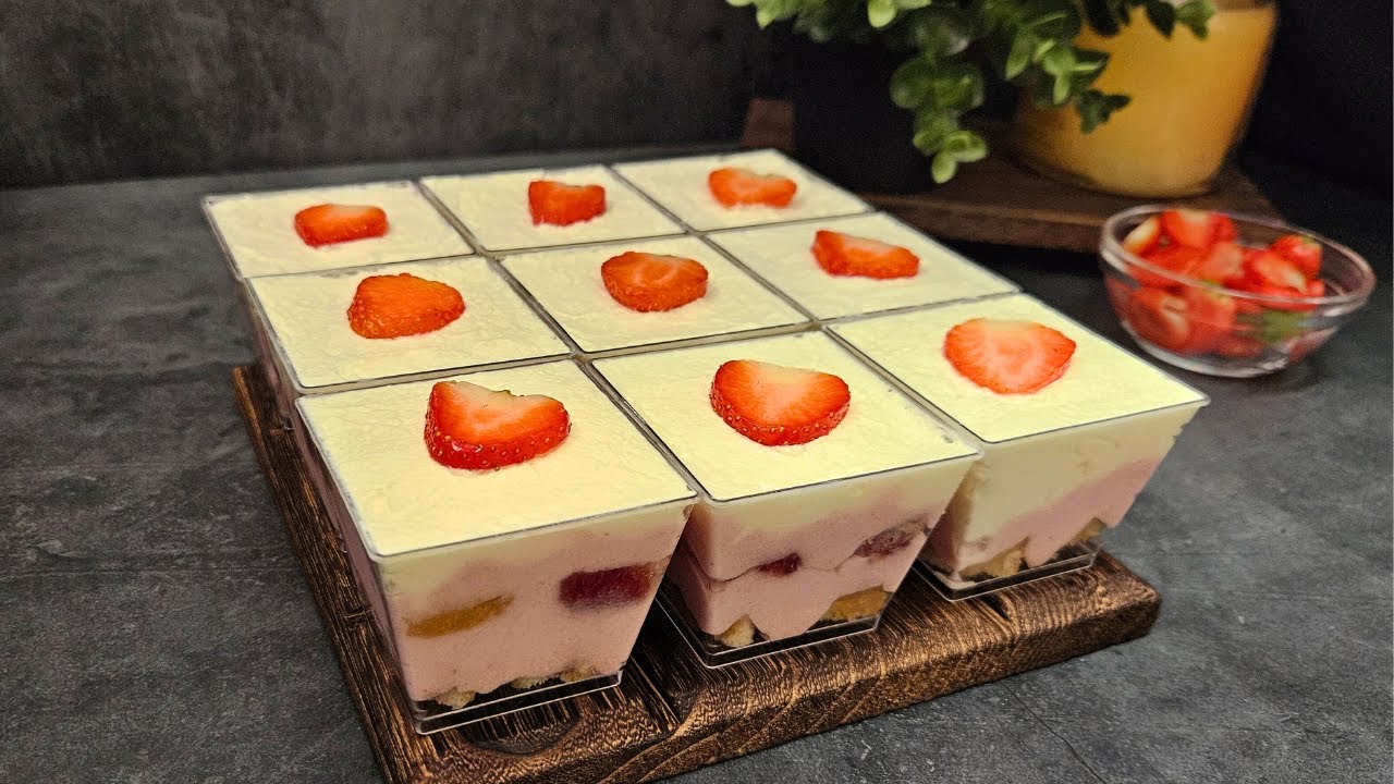 5 Minute Strawberry Angel Delight Dessert Cups | No Bake | Masuma's ...