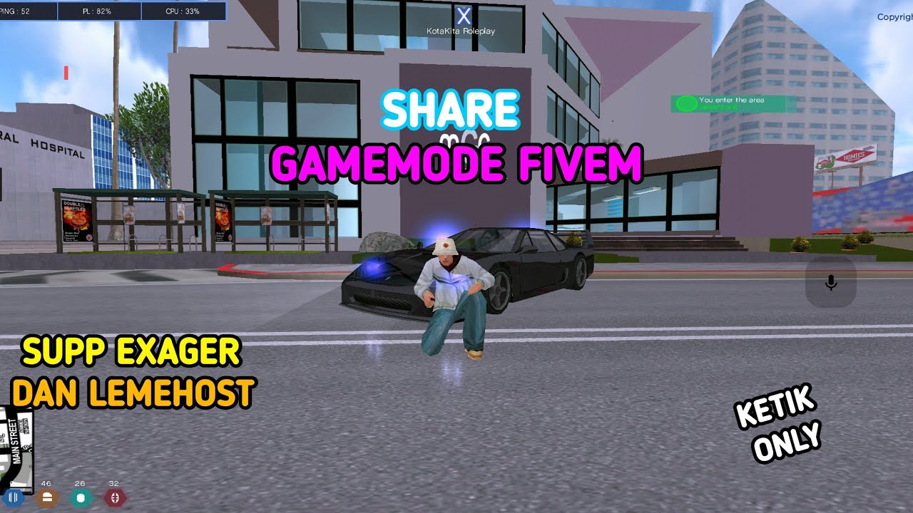 SHARE !! GAMEMODE FIVEM SUPP EXAGER DAN LEMEHOST !! DAN CARA SET ADMIN ...