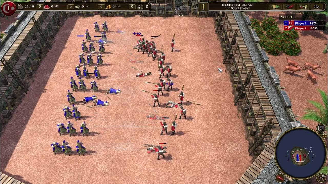 50 Imperial Jansiisary Vs 50 Imperial Redcoat Full Upgrade Age Of