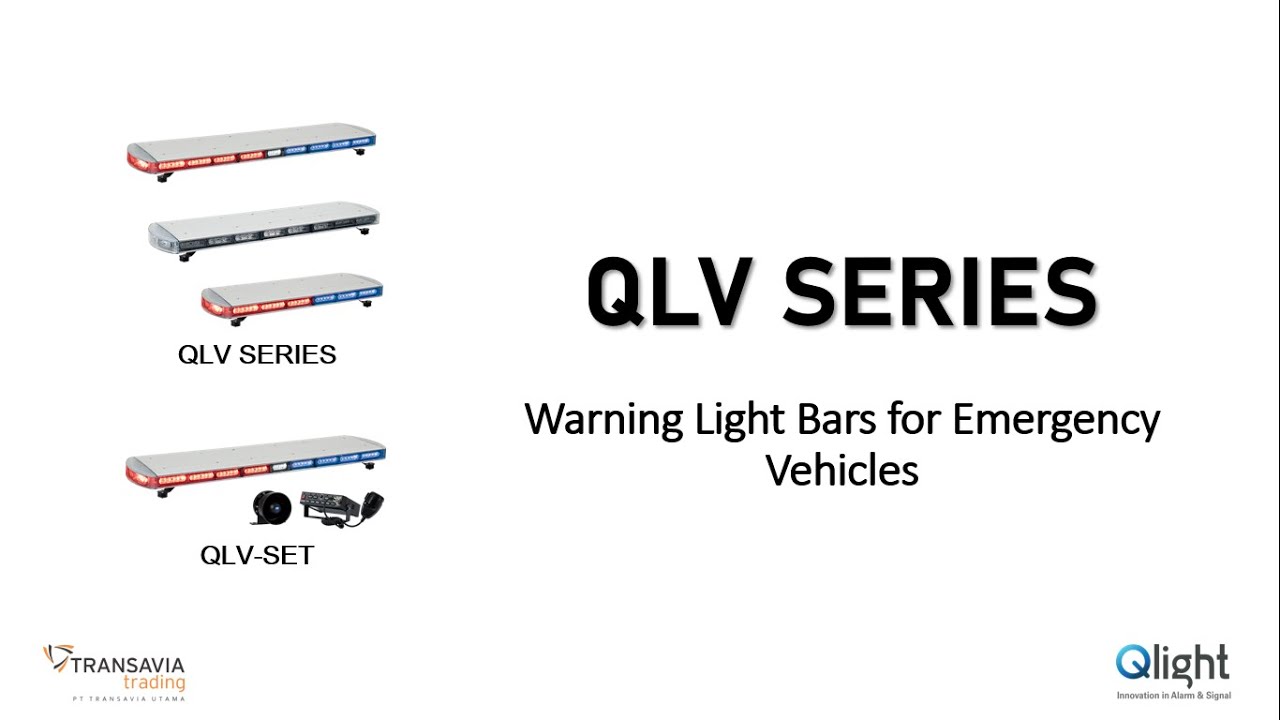 Qlight QLV Series - Warning Light Bars for Emergency Vechiles - YouTube