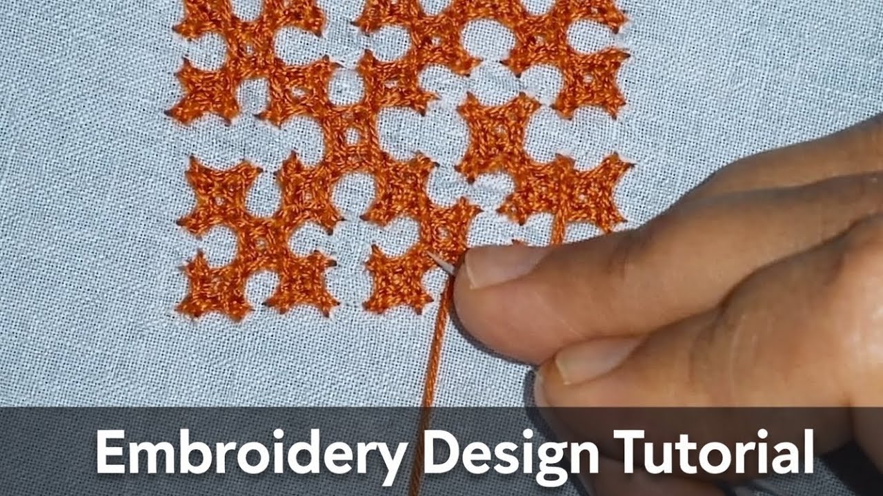 Beautiful Gujarati Stitch Embroidery | Easy Hand Embroidery Tutorial ...