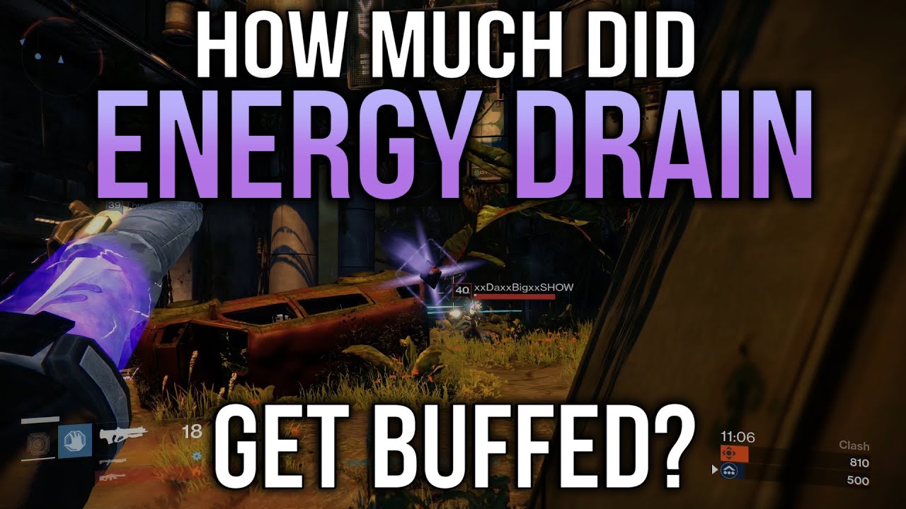 Destiny - How Much Did Energy Drain Get Buffed? - YouTube