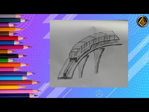 how to draw a easy drawing metro rail | PUGAL ARTWORK - YouTube