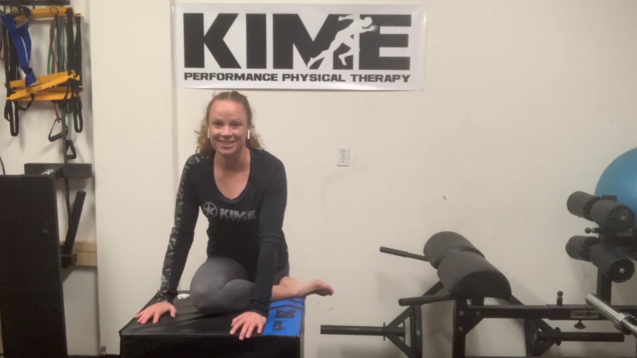 Raised Pigeon Hip Stretch - YouTube