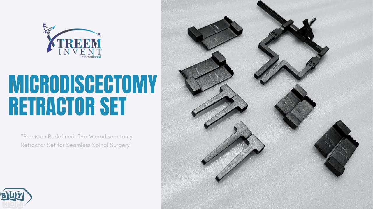 Microdiscectomy Retractor Set Precision Tools for Spinal Surgery - YouTube