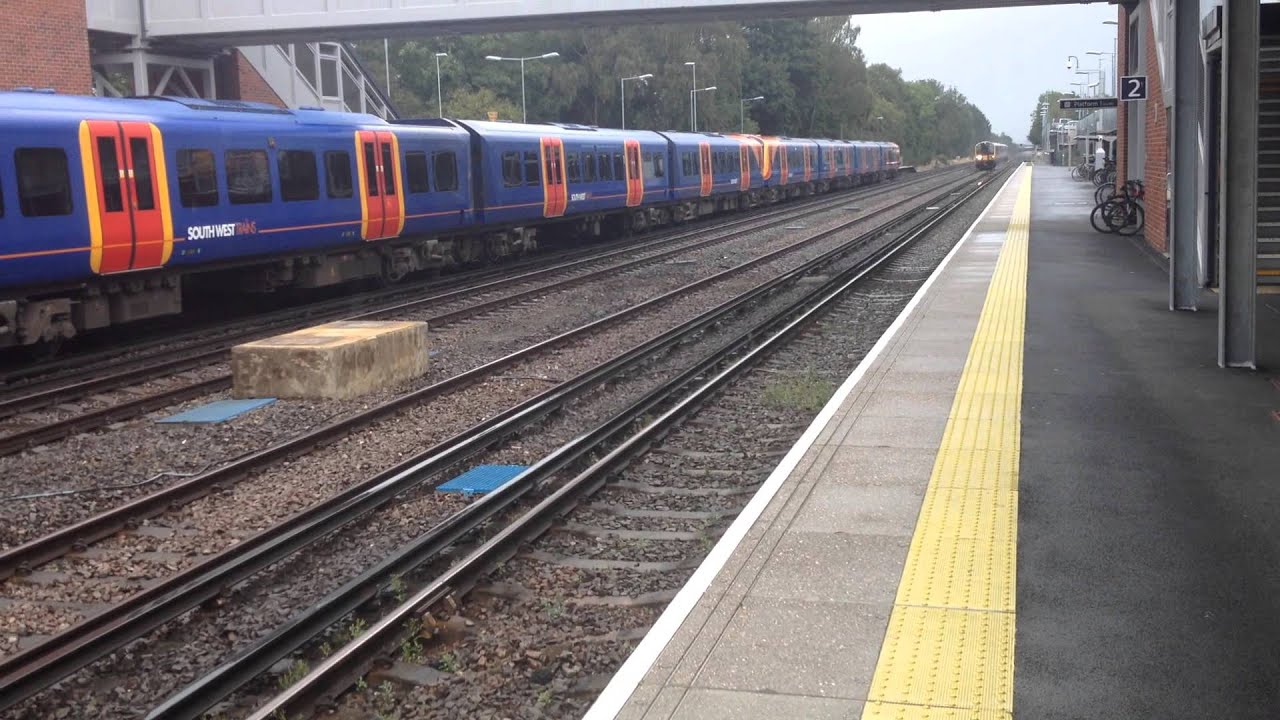 Class 444 Passes Fleet on Down Fast with Sparks - YouTube