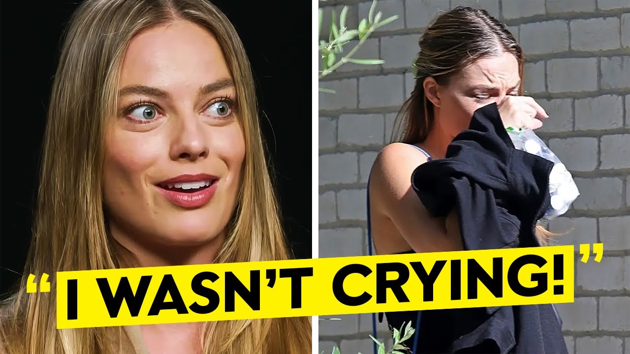 Margot Robbie DENIES Crying Outside Cara Delevingne's House.. - YouTube