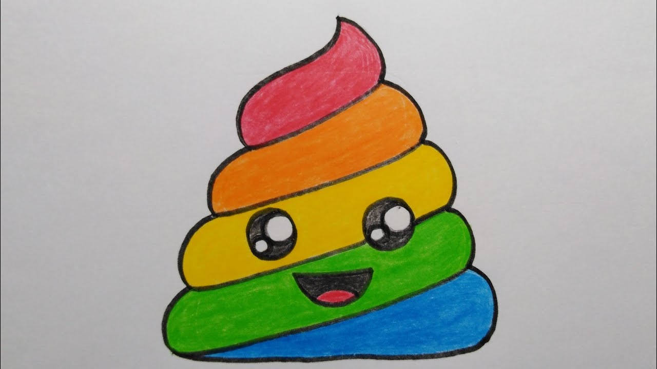 สอนวาดรูป น่ารัก เก๋ไก๋ แบบ ง่าย ๆ |Drawing a cute Poo|Daily Art ...