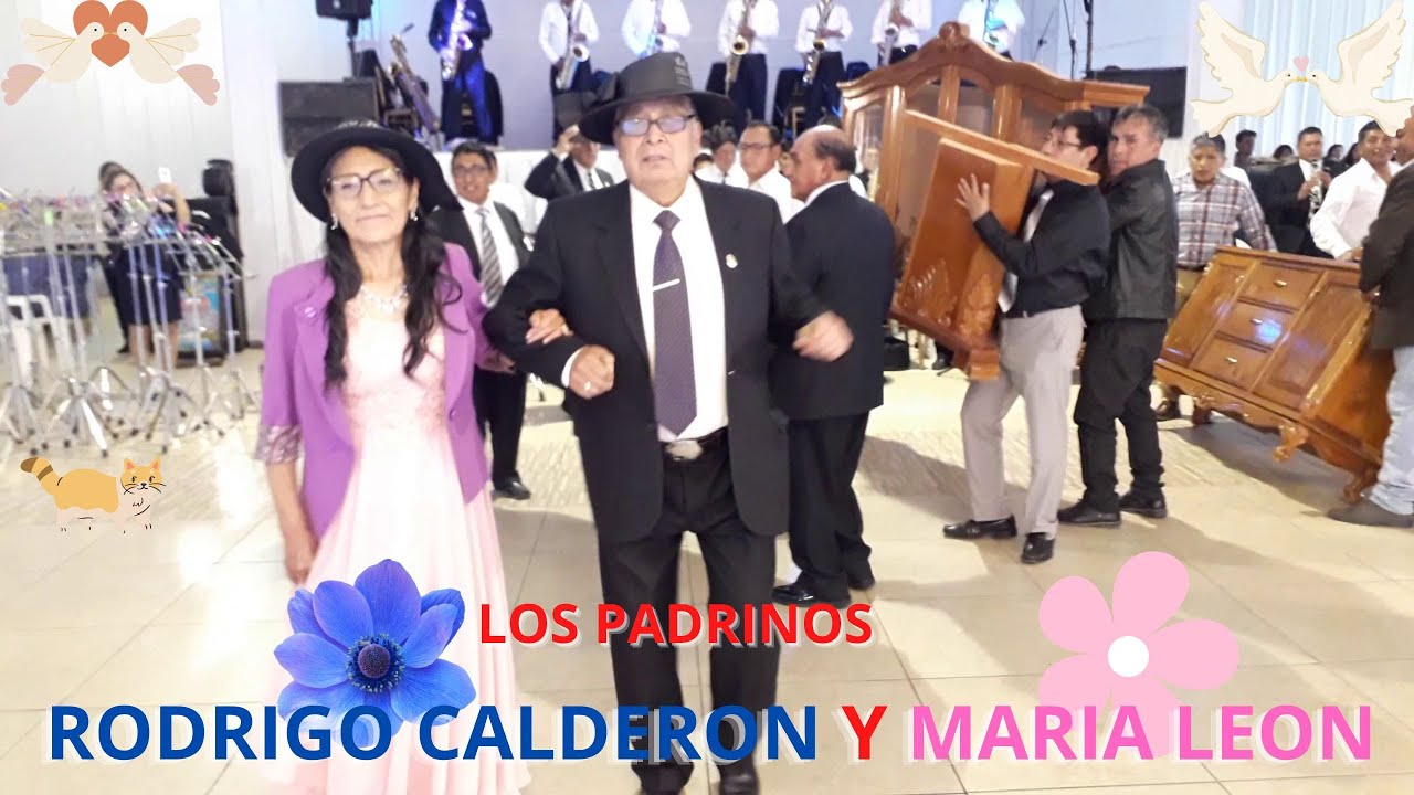 LOS PADRINOS RODRIGO CALDERON Y MARIA LEON 2022 - YouTube