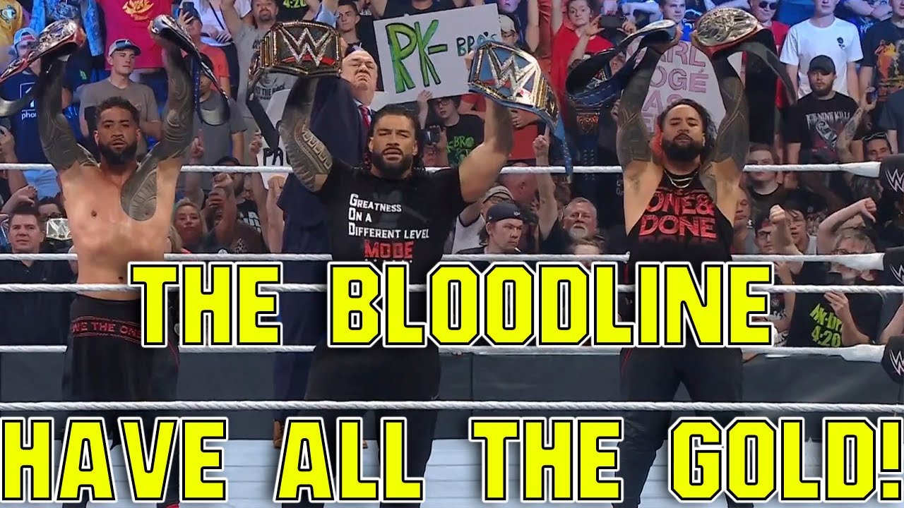 The Bloodline have all the gold - YouTube