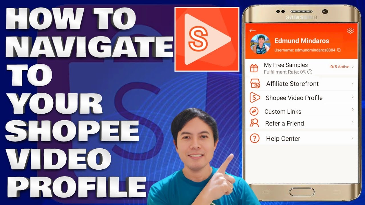 How To Navigate To Your Shopee Video Profile on Shopee App - YouTube