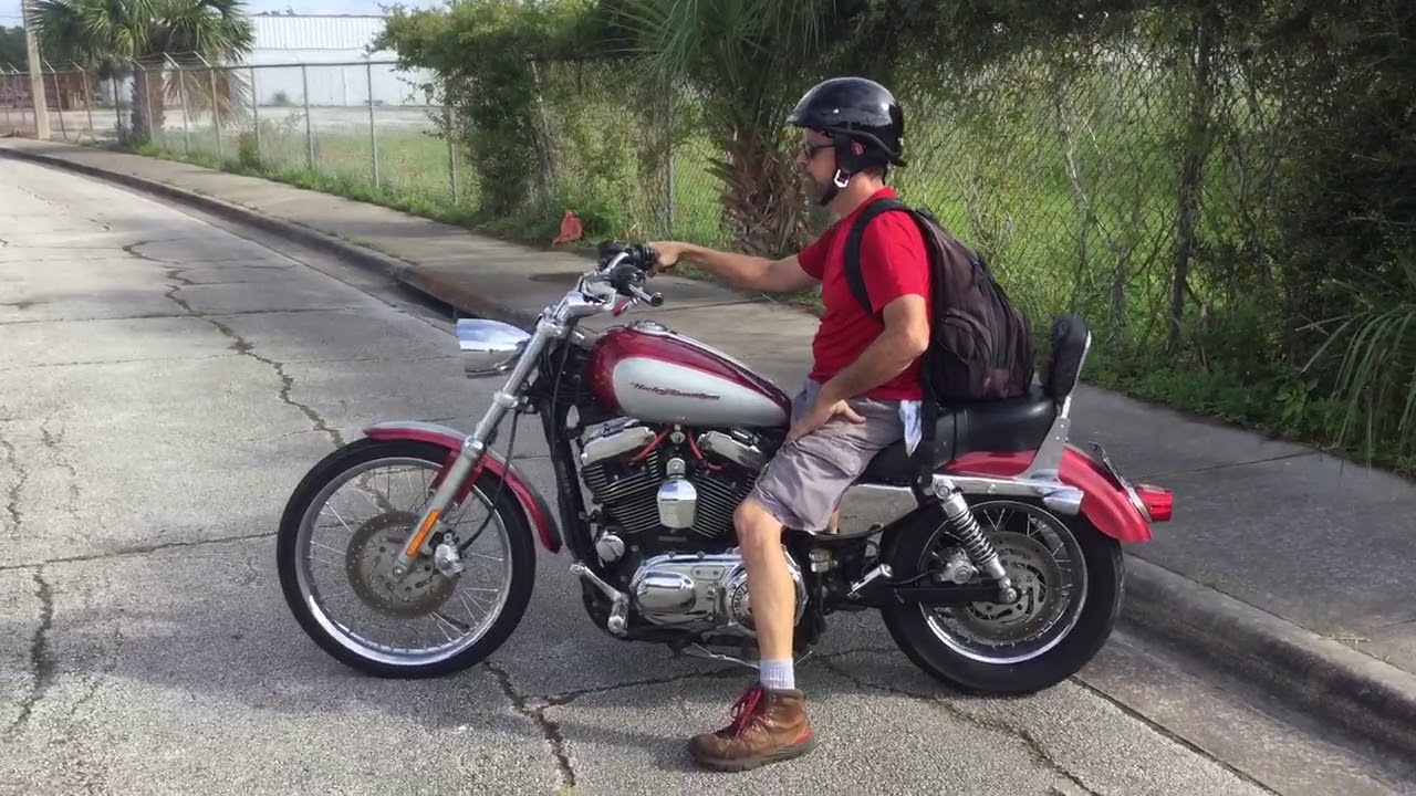 2005 Harley Davidson Sportster Custom XL1200C (red-silver) 2337 Fallen ...