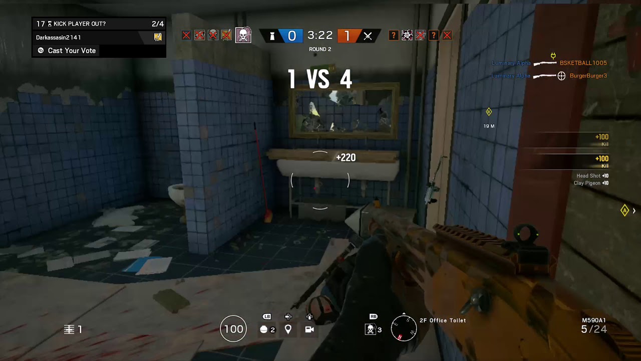 Rainbow Six Siege - My Best 1v5 Clip Ever! - YouTube