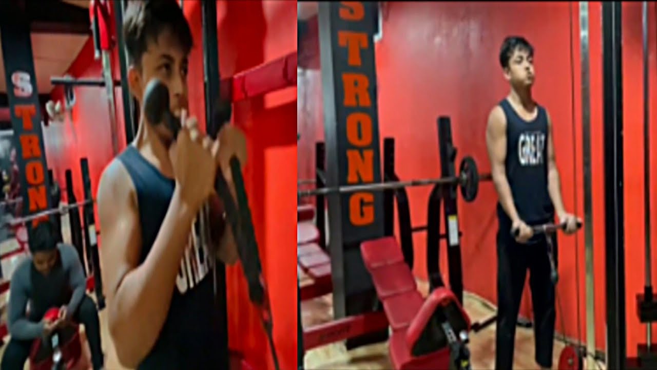 GYM - 2 TYPES OF BICEP WORKOUT #gym - YouTube