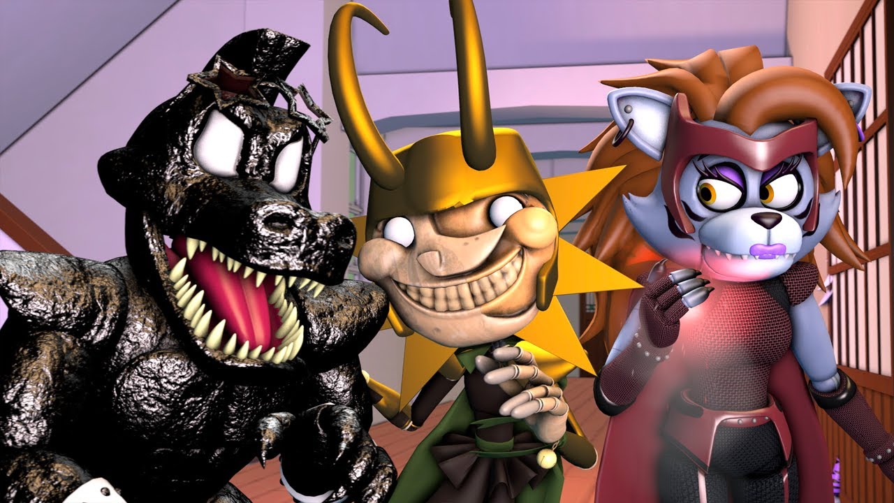 FNAF Security Breach Marvel Villains School of Animatronics - YouTube