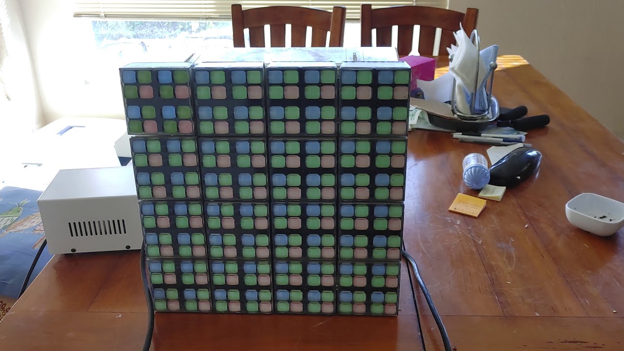 Mitsubishi Diamond Vision Jumbotron Module - Powered up. - YouTube