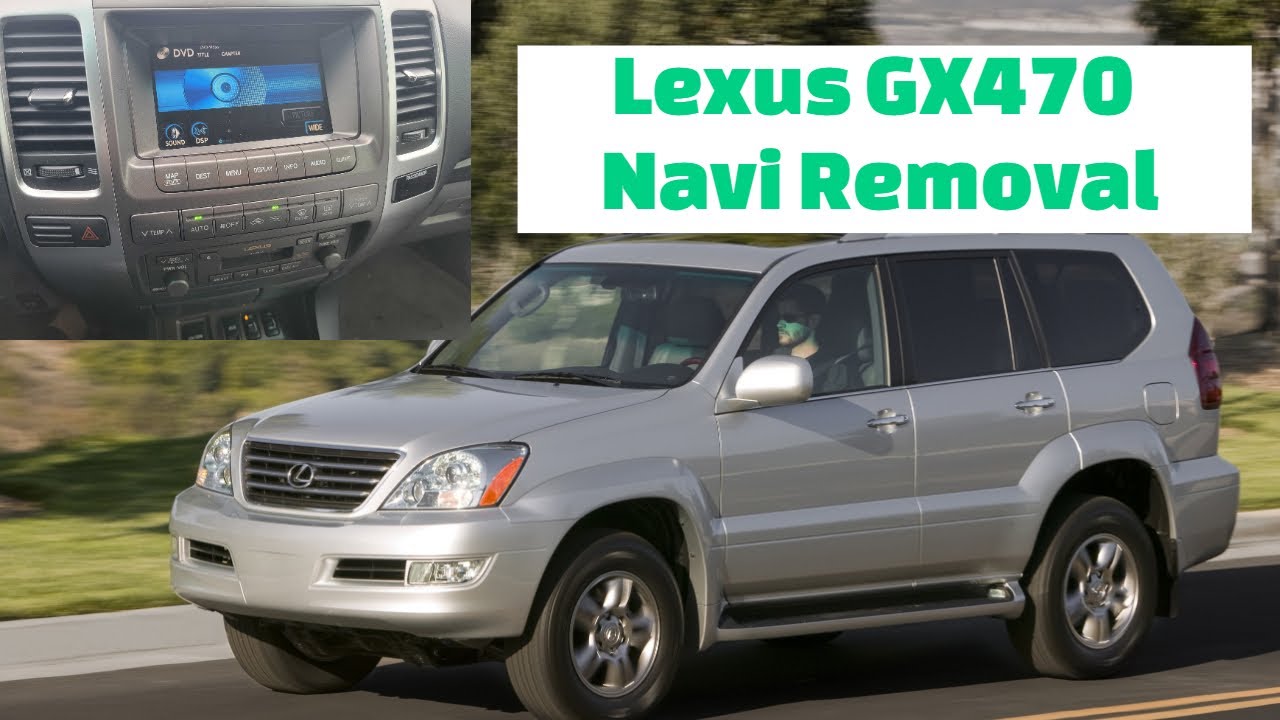 2003-2009 Lexus GX470 Navigation Removal Repair and Replace Digitizer ...