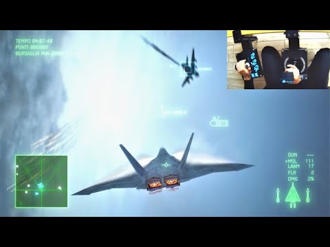FB22 Strike Raptor - Ace Combat 7 | Logitech X56 Hotas 4K Gameplay ...
