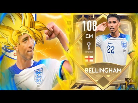 108 JUDE BELLINGHAM FIFA MOBILE 22 TOTT PLAYER CARD REVIEW GAMEPLAY ...