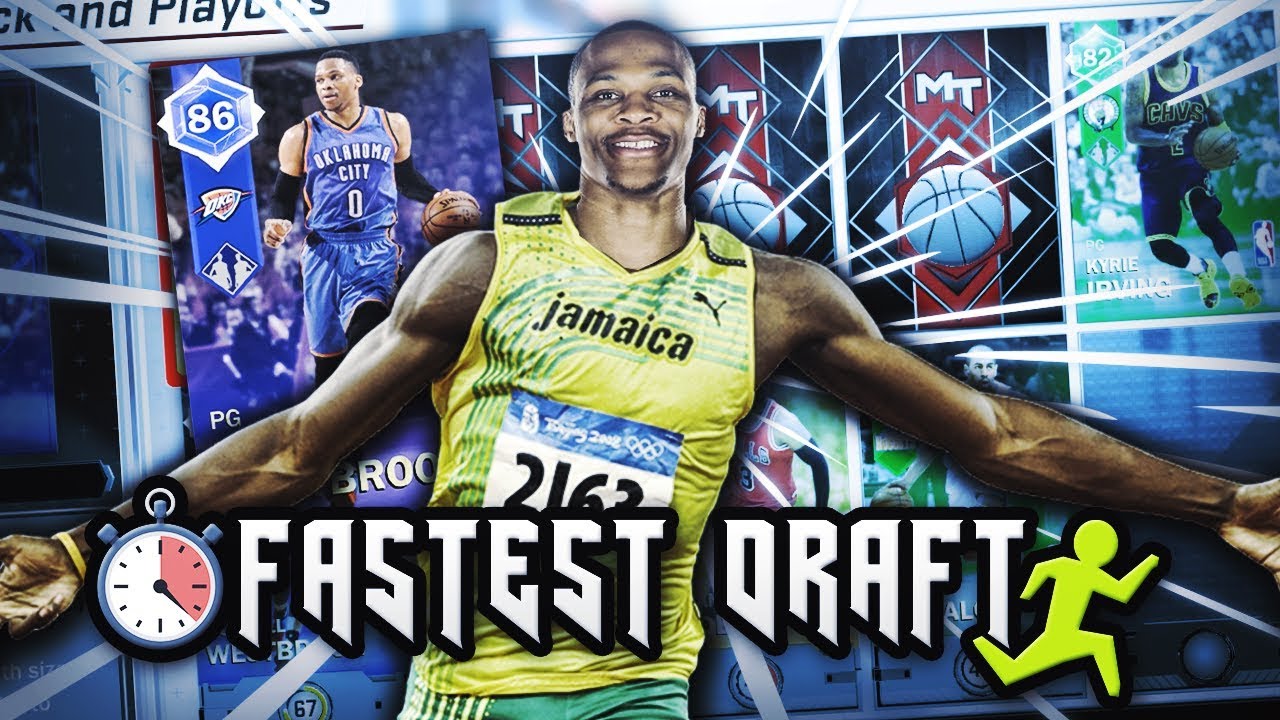 THE FASTEST PLAYERS DRAFT!! | NBA 2K18 MyTEAM Pack & Playoffs Draft ...