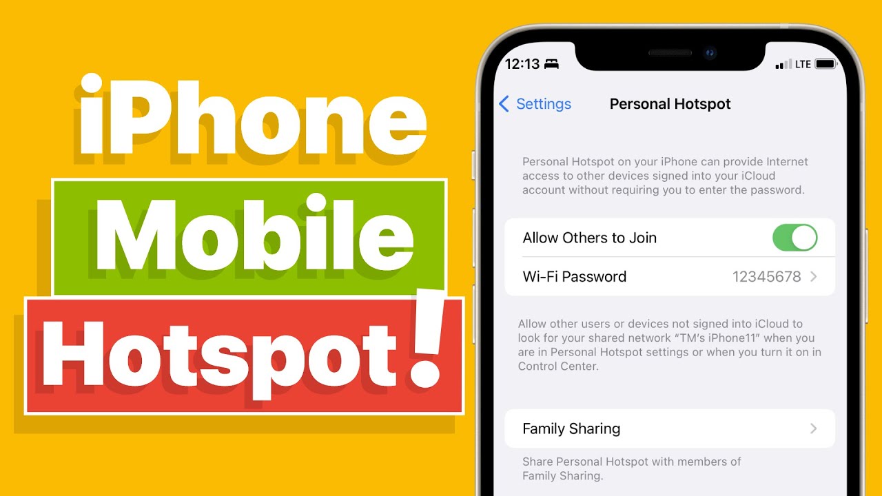 How to set up Personal Hotspot on your iPhone🔥 - YouTube