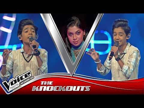 Sihina Hirushan | Chandani Payala (චාන්දනී පායලා) | The Knockouts | The Voice Teens Sri Lanka S3
