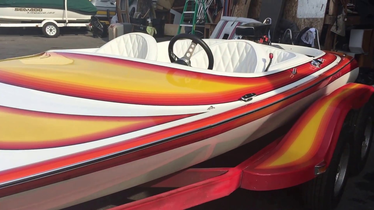 1980 Miller 19' Jet Boat exterior walk around - YouTube