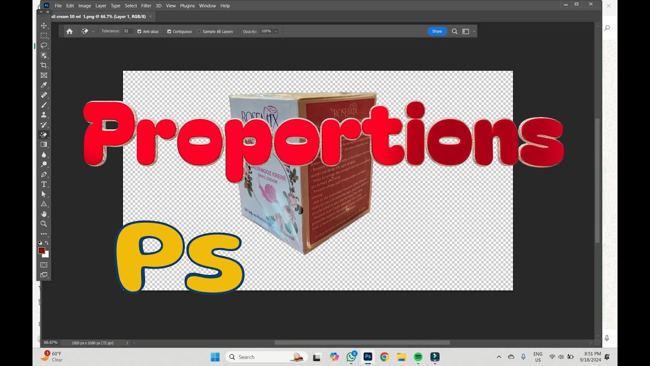 How To Keep The Proportion While Doing Free Transform In Photoshop ...