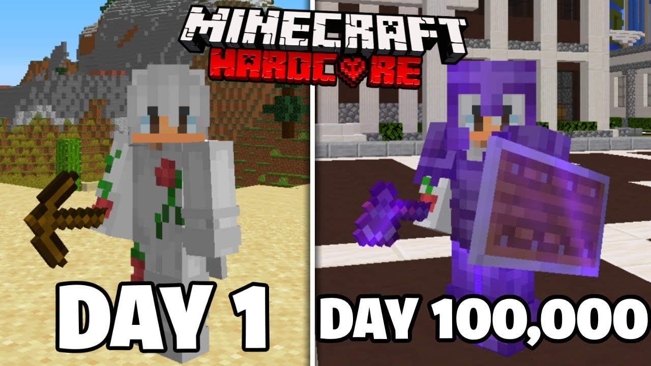 I Survived 100,000 Days In Hardcore Minecraft and this is what happened ...