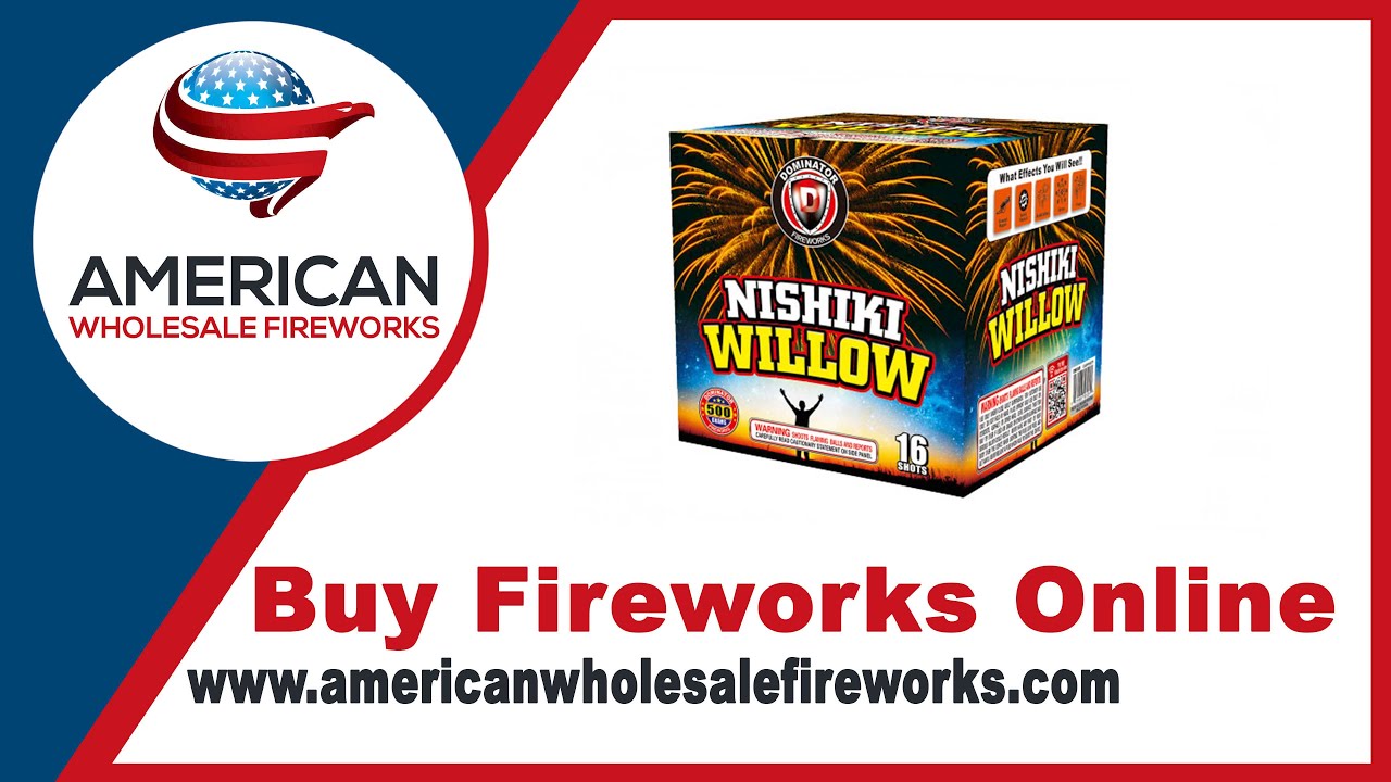 Nishiki Willow - Dominator Fireworks … Available at American Wholesale Fireworks! - YouTube