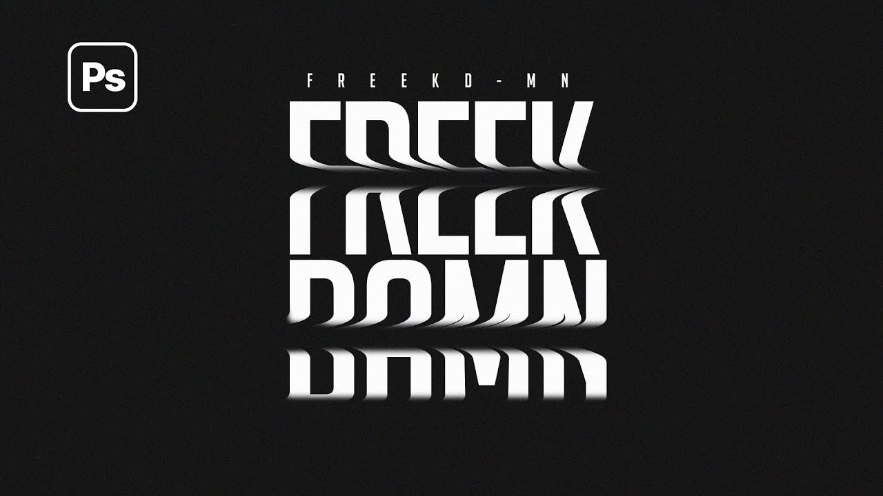 Quick Photoshop Tutorial: Faded Bent Text Effect - YouTube