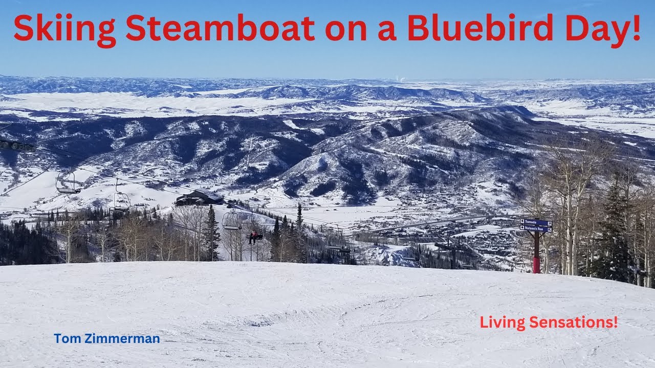 Skiing Steamboat on a Blue Bird Day! - YouTube