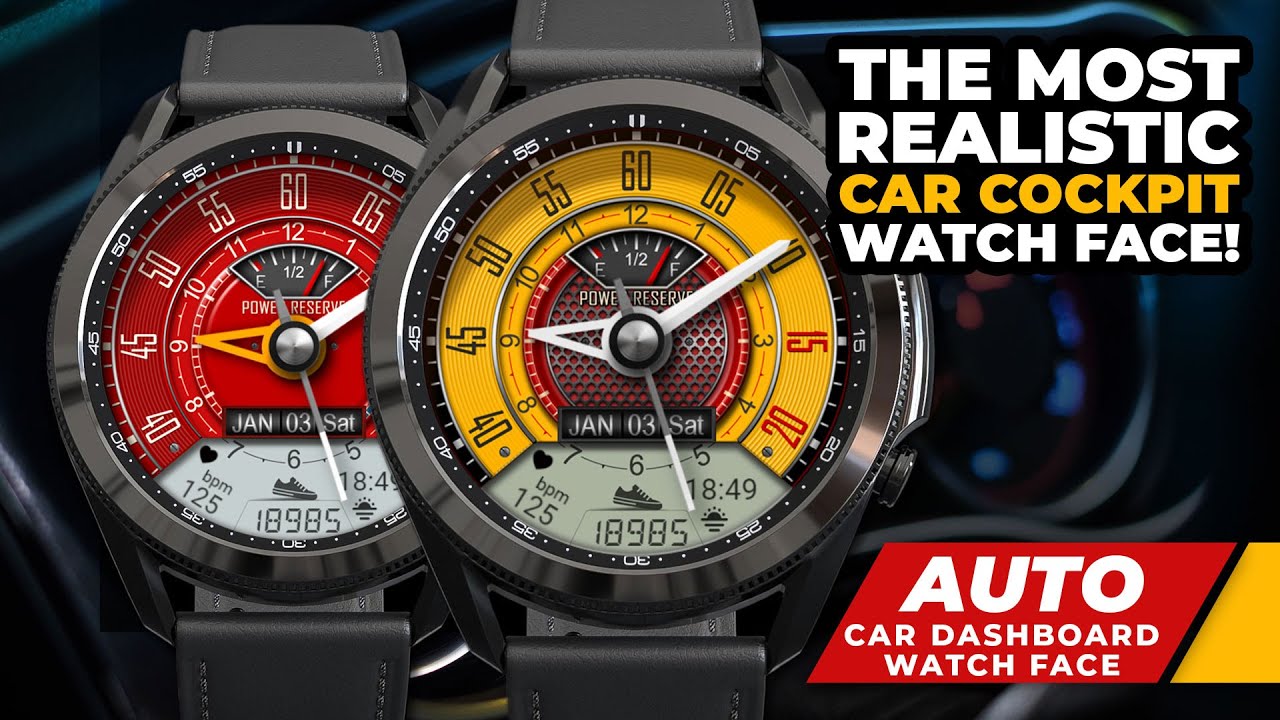 👌 Best Luxury CAR DASHBOARD Watch Face for Wear OS #smartwatch - WB ...