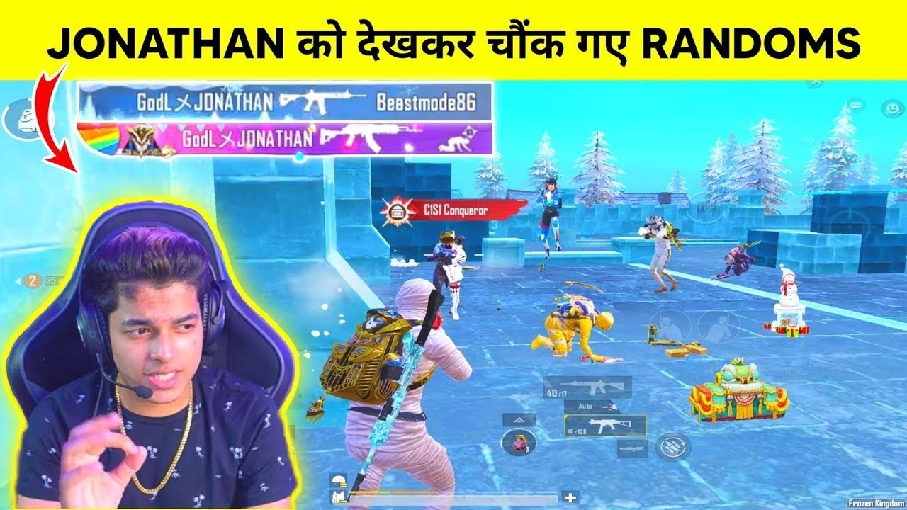 🤩 JONATHAN GAMING IN MY MATCH & RANDOMS GOT SHOCKED 😱 IN BGMI - DT ...