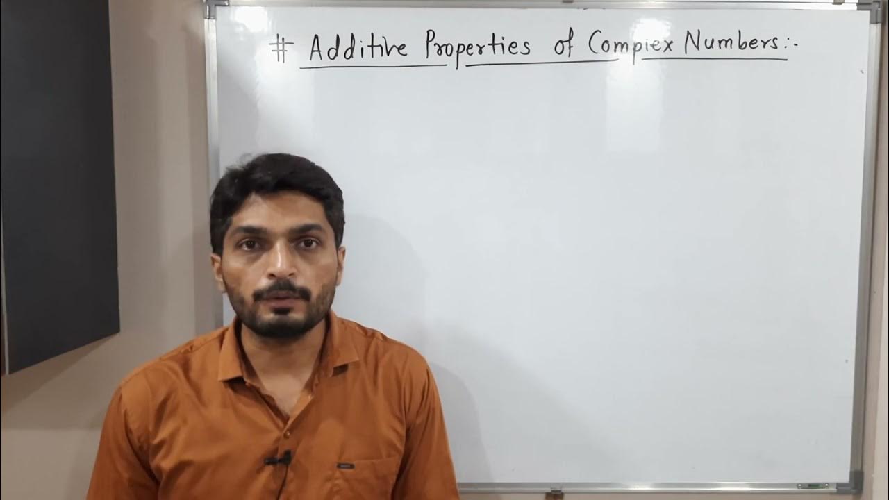 Complex Analysis | Unit 1 | Lecture 3 | Additive Properties of Complex Numbers - YouTube