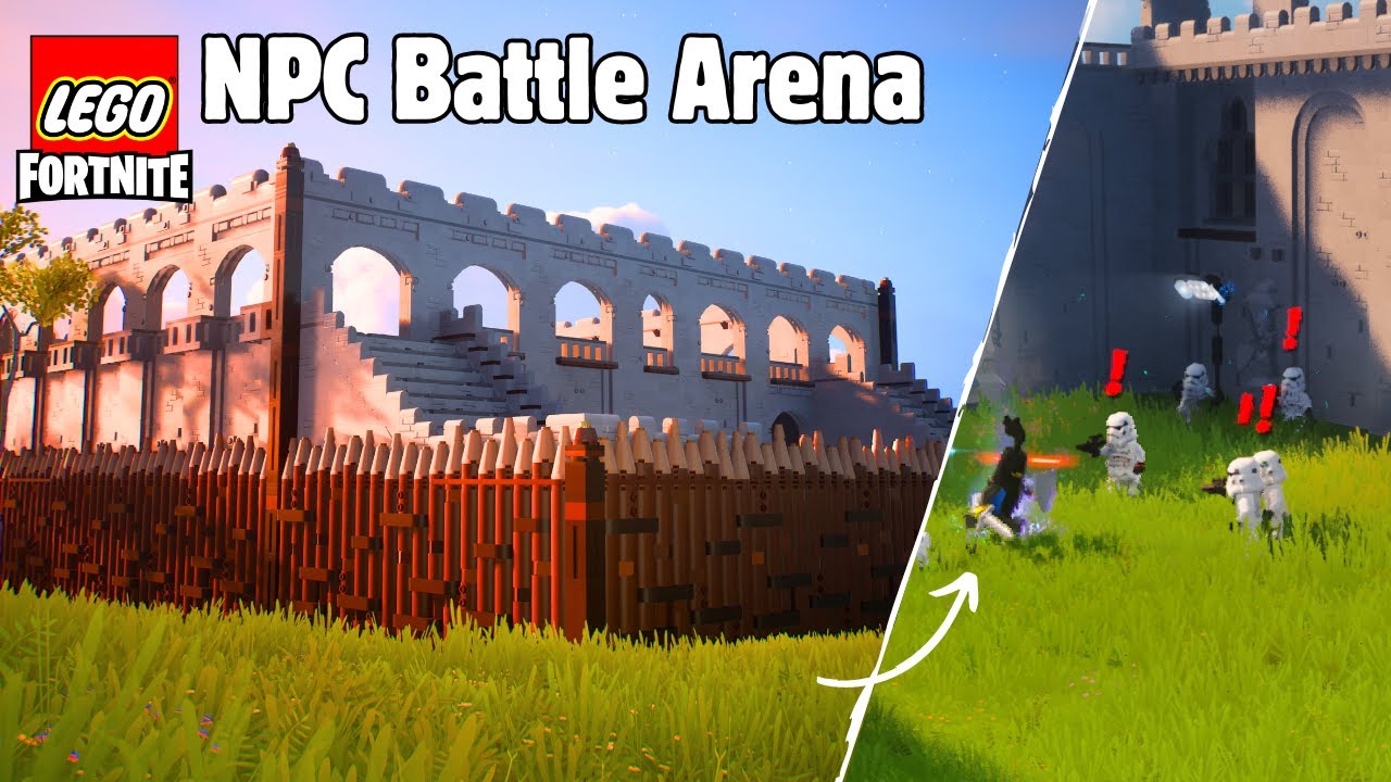I Built an NPC ARENA that you NEED Lego Fortnite Build Tutorial - YouTube