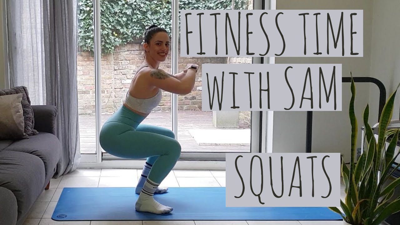 FITNESS TIME with SAM - 3 SQUATS DA FARE A CASA - YouTube