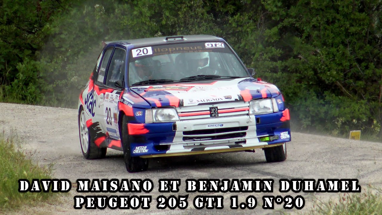 Rallye des Monts de Vaucluse 2023 - Peugeot 205 GTI 1.9 N°20 - David ...
