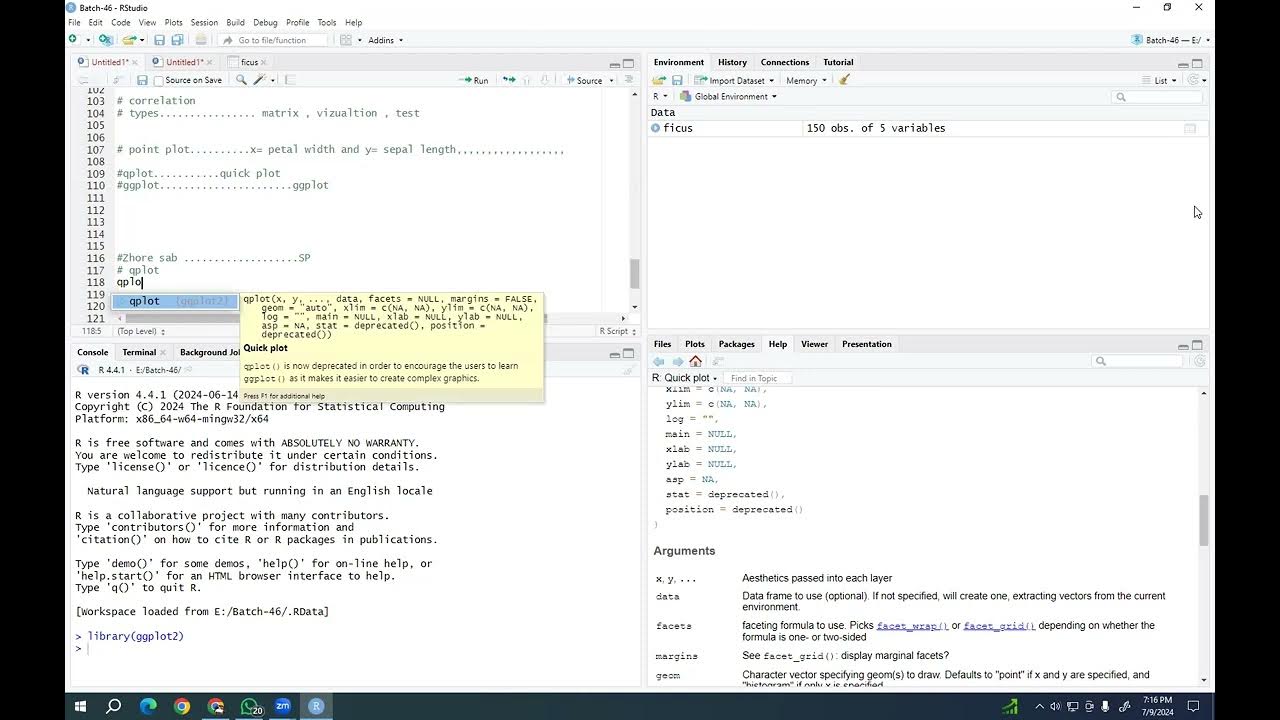 batch 46: basic plots in R ggplot2 - YouTube