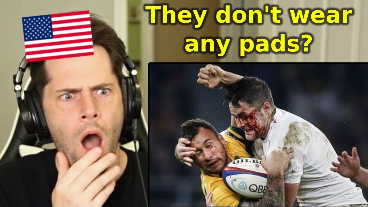American Reacts to Rugby's Hardest Hits, Biggest Tackles & Crazy Skills ...