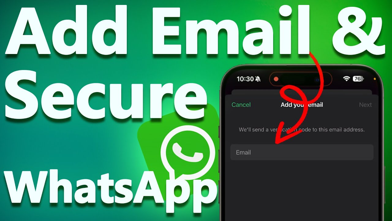 How to Add Email in WhatsApp | Secure Your WhatsApp Account - YouTube