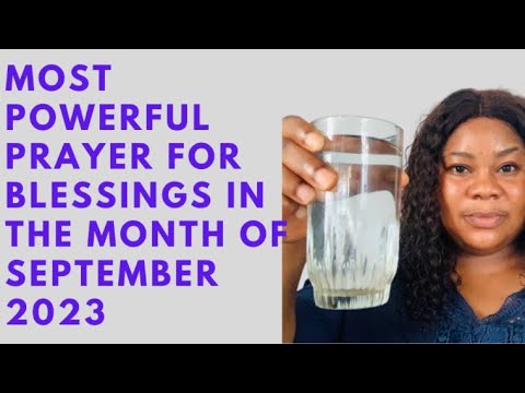 Morning Declaration: Most Powerful prayer for blessings in September ...