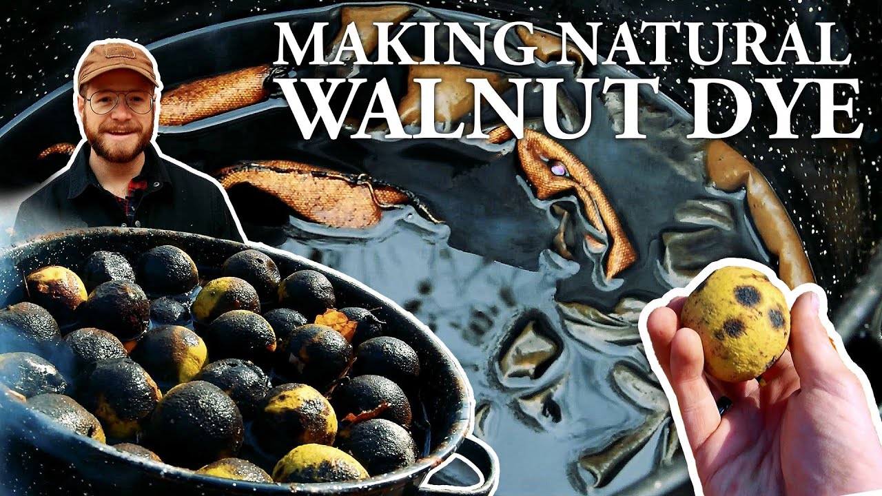 How to Make a Natural Walnut Dye | Craftsman's Corner - YouTube