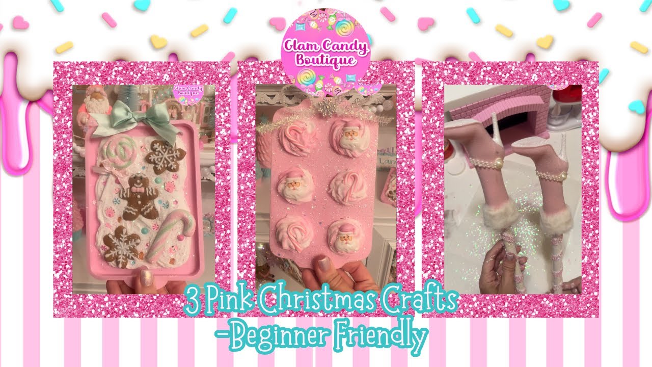 3 Pink Christmas Crafts for Beginners - YouTube